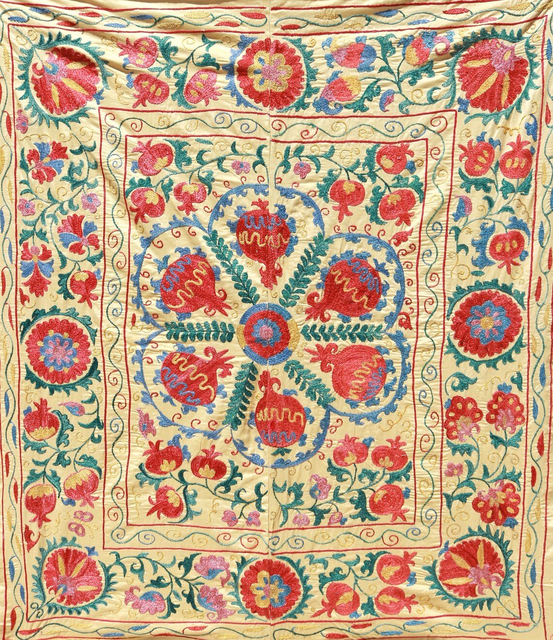 Silk Suzani Embroidery. Unique and Distinctive Handwork | Minzifa Suzani