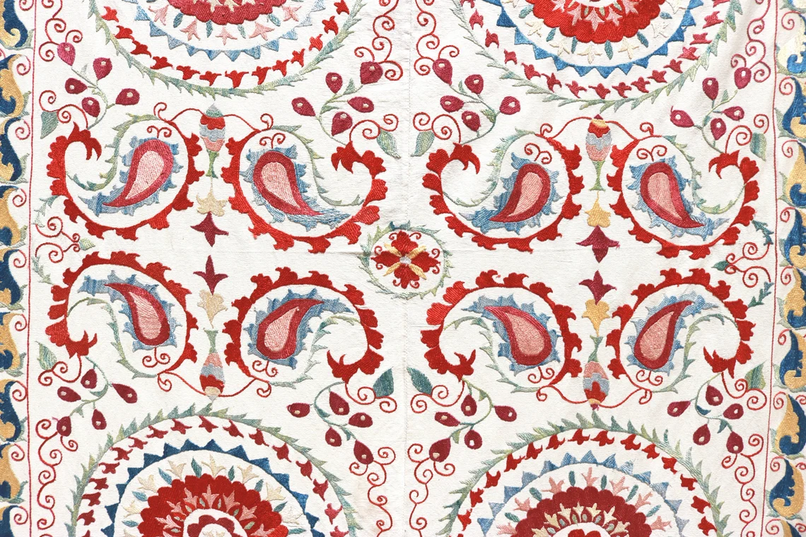 Silk Suzani Embroidery. Unique and Distinctive Embroidery. Suzani Wall ...
