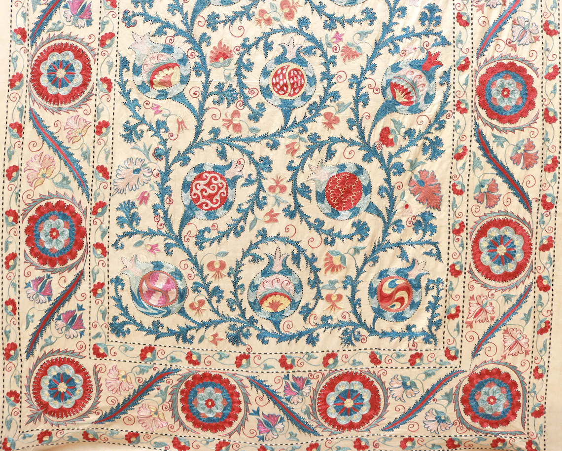 Uzbek Suzani Embroidery | Authentic Handwork | Minzifa Suzani