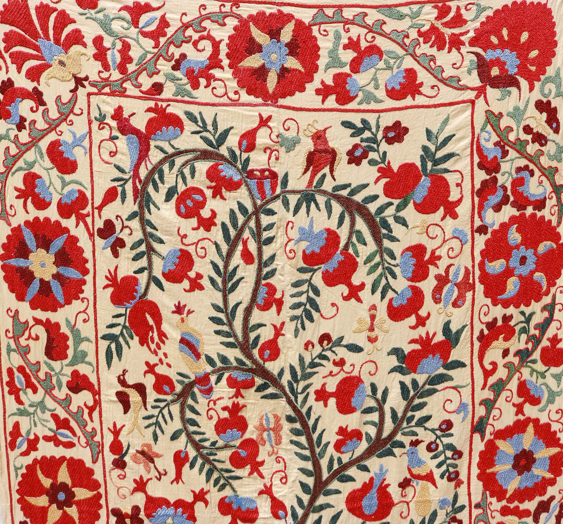 Silk Suzani Embroidery. Unique and Distinctive Embroidery. Suzani ...